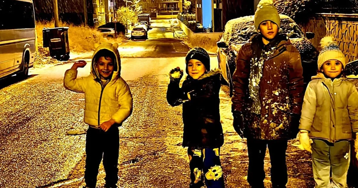 Uşak'ta kar sevinci - Uşak'tan Haber